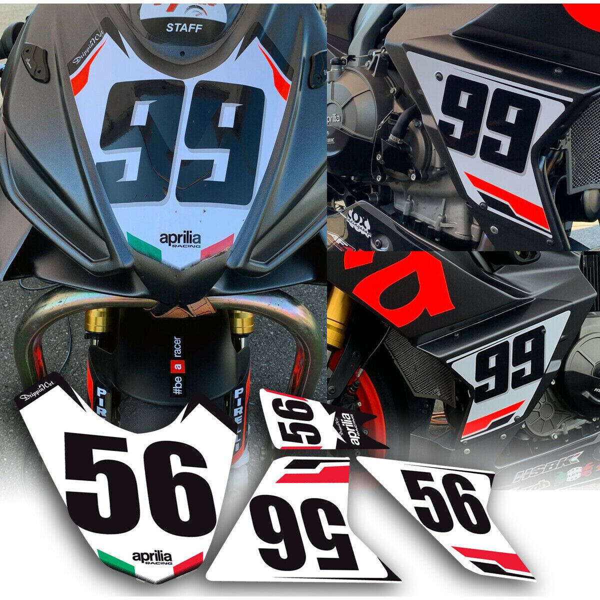 Racing Numbers Motorcycle